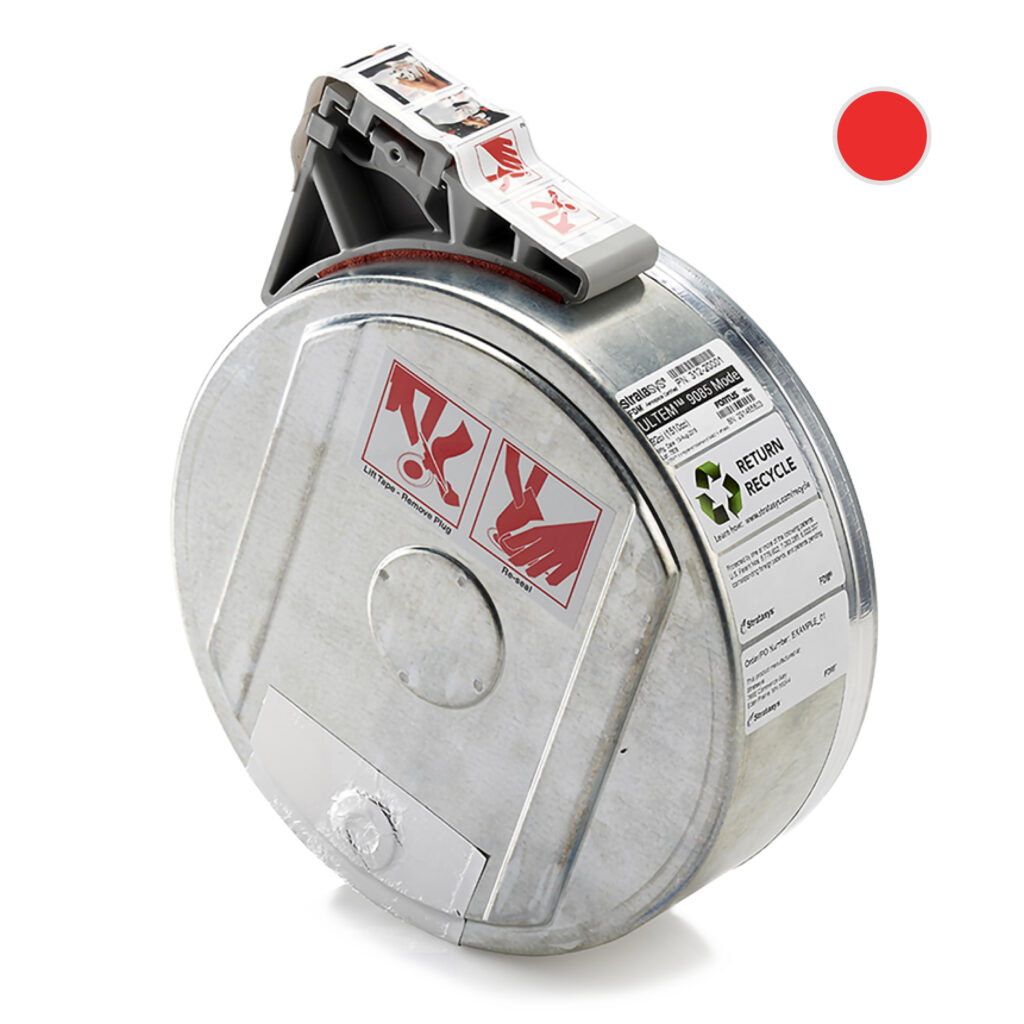 PC-ABS RED | 92 cu in - Stratasys Validated - R&D Technologies